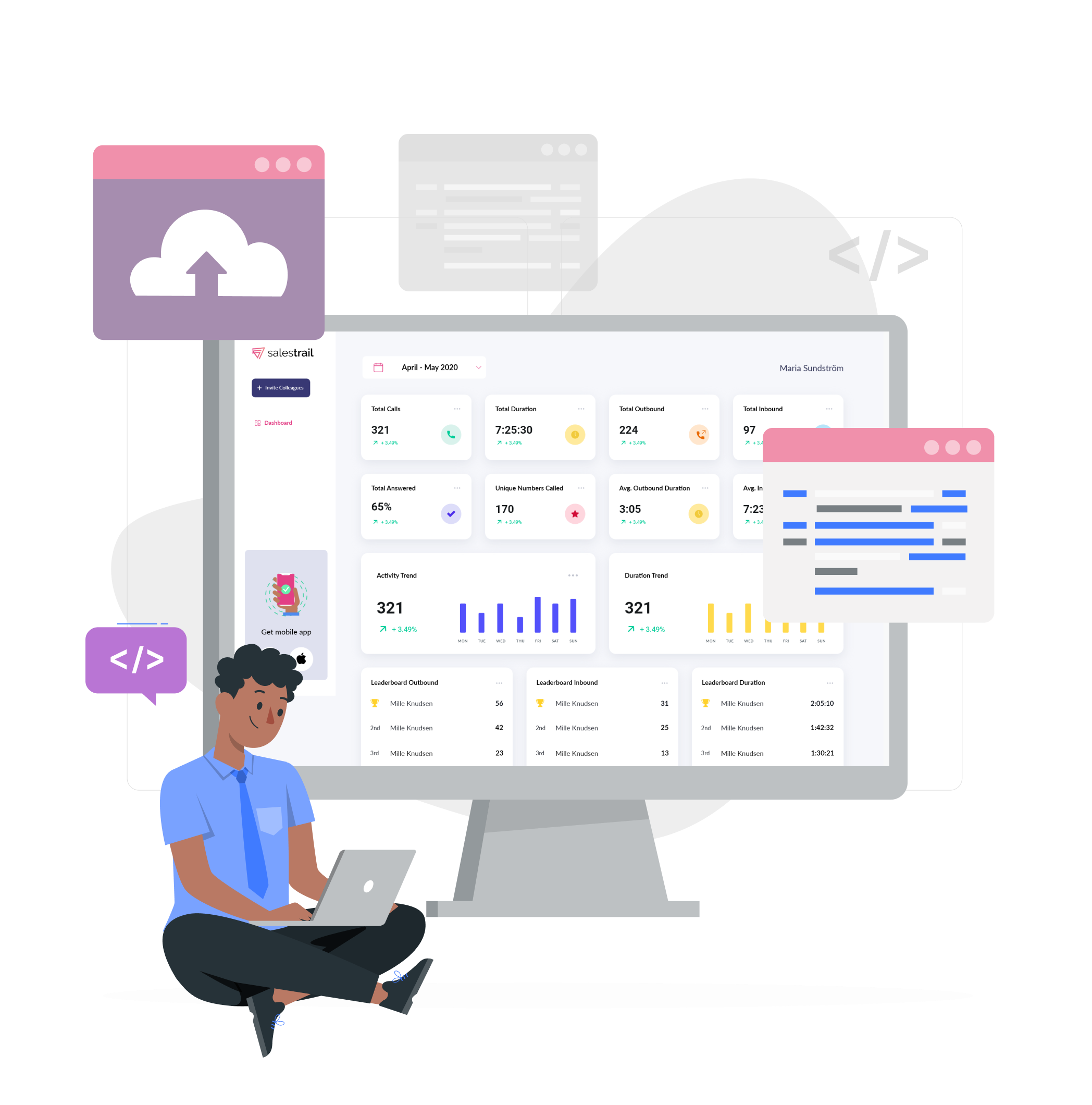 Salestrail API & Webhooks | Real-Time Call Tracking Integration